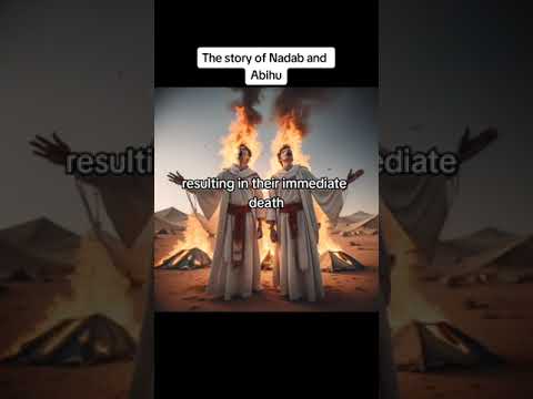 The story of Nadab and Abihu, sons of Aaron