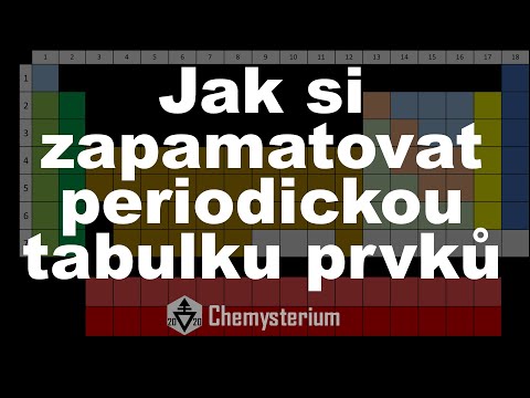 Jak si zapamatovat periodickou tabulku prvků