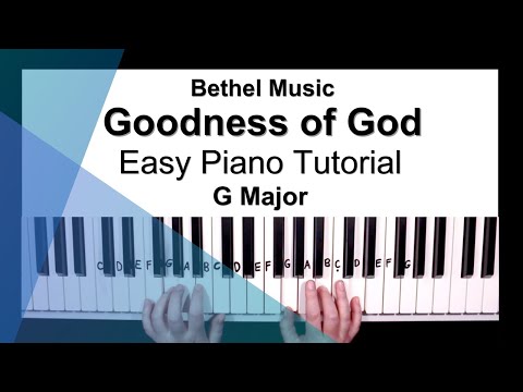 Goodness of God (4 Chords!) - Easy Piano Tutorial in G Major #piano #pianotutorial #worship #bethel