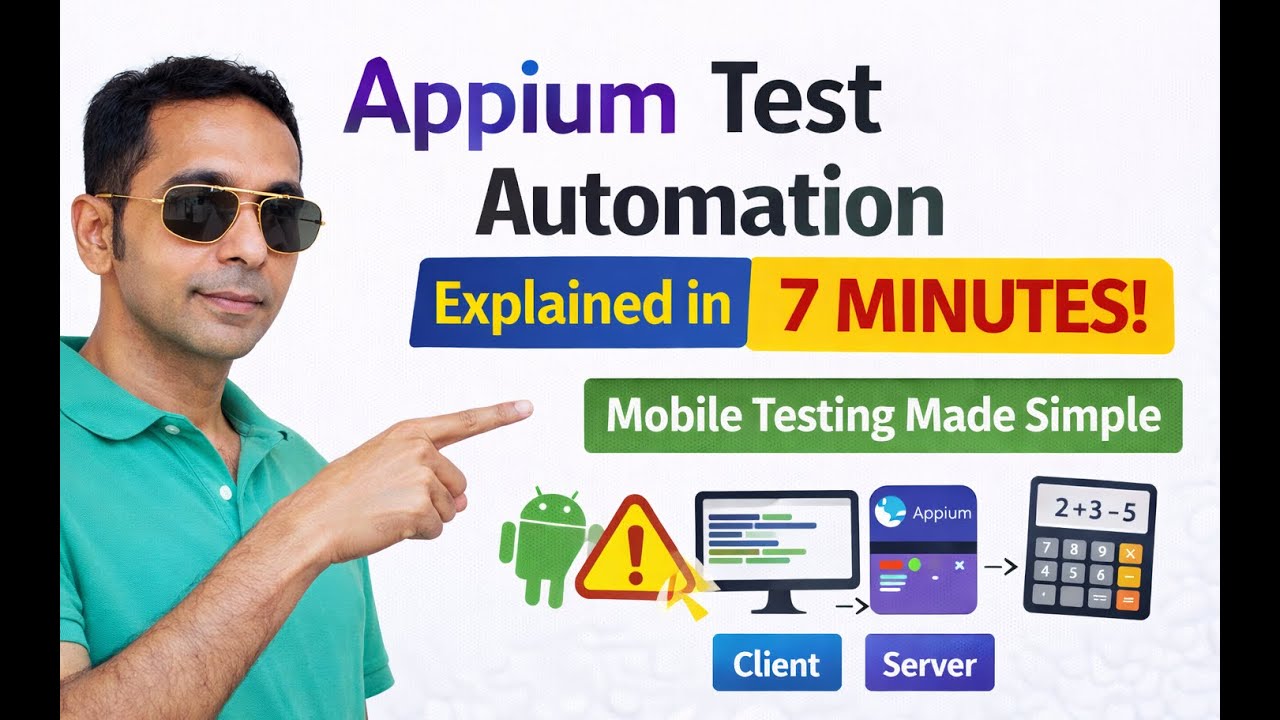 Appium Test Automation Explained in 7 Minutes | Mobile Testing Made Simple