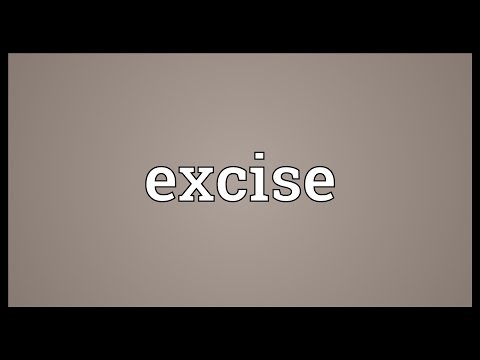 Excise Meaning