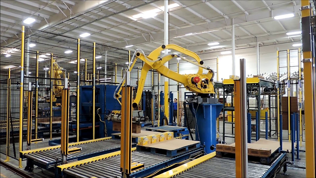 Multi-lane Robotic Case Palletizer | Remtec Automation