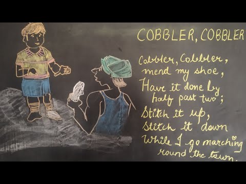 Cobbler Cobbler Poem | English Poems | With actions | Kids Rhyme