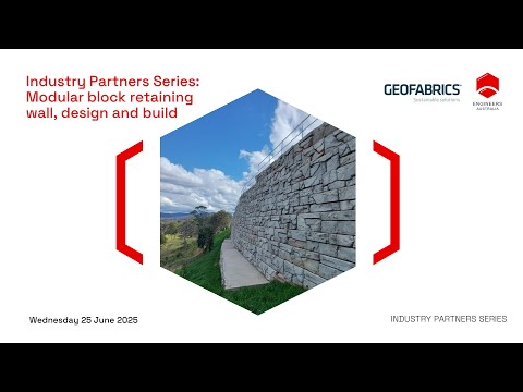 Industry Partners Series: Modular block retaining wall, design and build