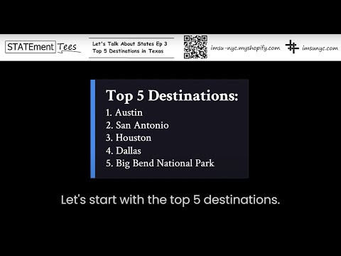 Ep 3: Texas Top 5 destinations, fun facts and trivia- March 2024