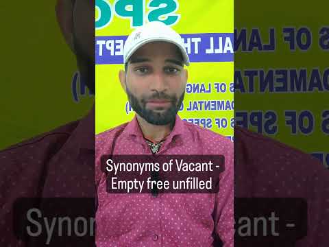Synonyms of Vacant#grammarcourse#english