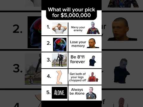 What will you pick for 5,000,000?! Hard Edition 😳 #shorts
