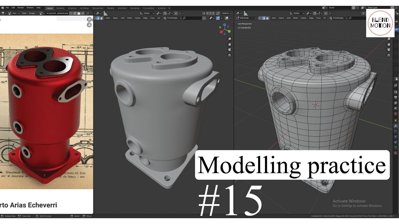 Modelling practice #15 | Blender 2.82