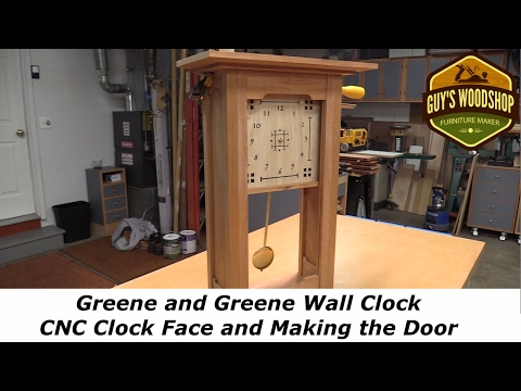 Greene and Greene Wall Clock - CNC Clock Face, Making the Door Pt.2