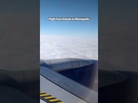 My flight from Orlando Florida to Minneapolis Minnesota! #shorts #travel #minnesota