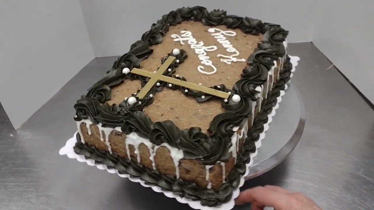 German Chocolate Confirmation Sheet Cake
