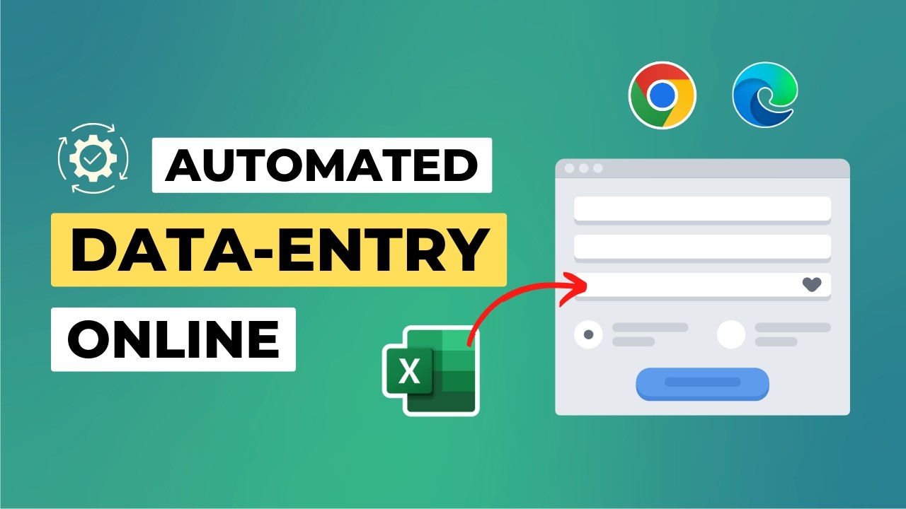Automated Data Entry Online using Data from Excel | Auto Fill Forms using Chrome Extension