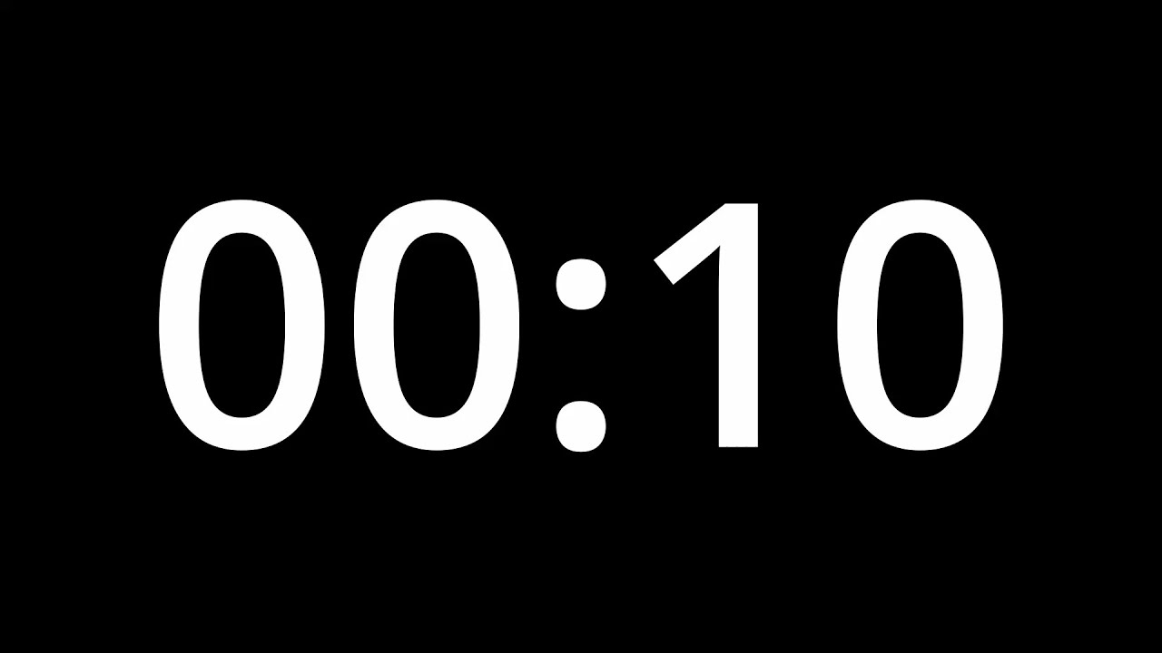 10 SECOND TIMER - No Sound - Full HD 1080p - COUNTDOWN