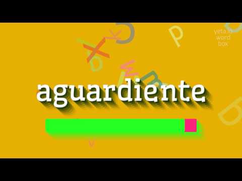 How to say "aguardiente"! (High Quality Voices)