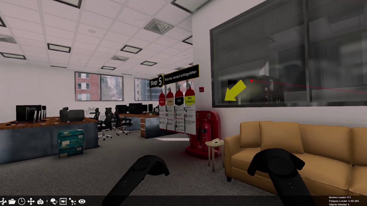 VR Training for Fire Safety