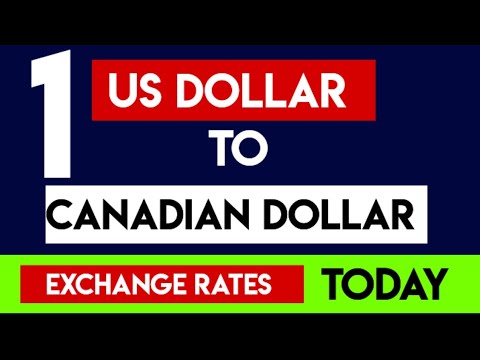 1 USD TO CAD us dollar to canadian dollar today