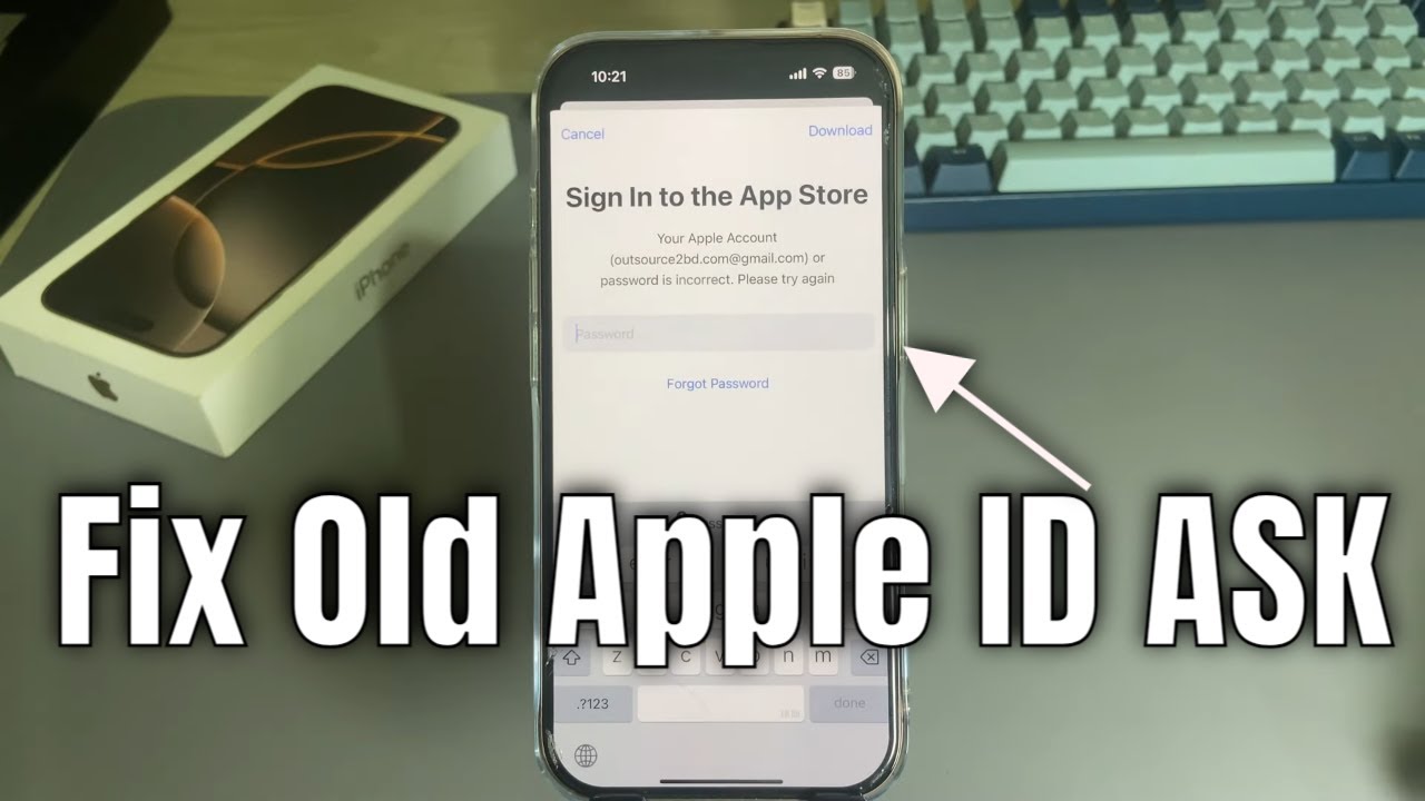 Fix App Store Ask For Old Apple ID Password on iPhone ios18/17 (100% Work)