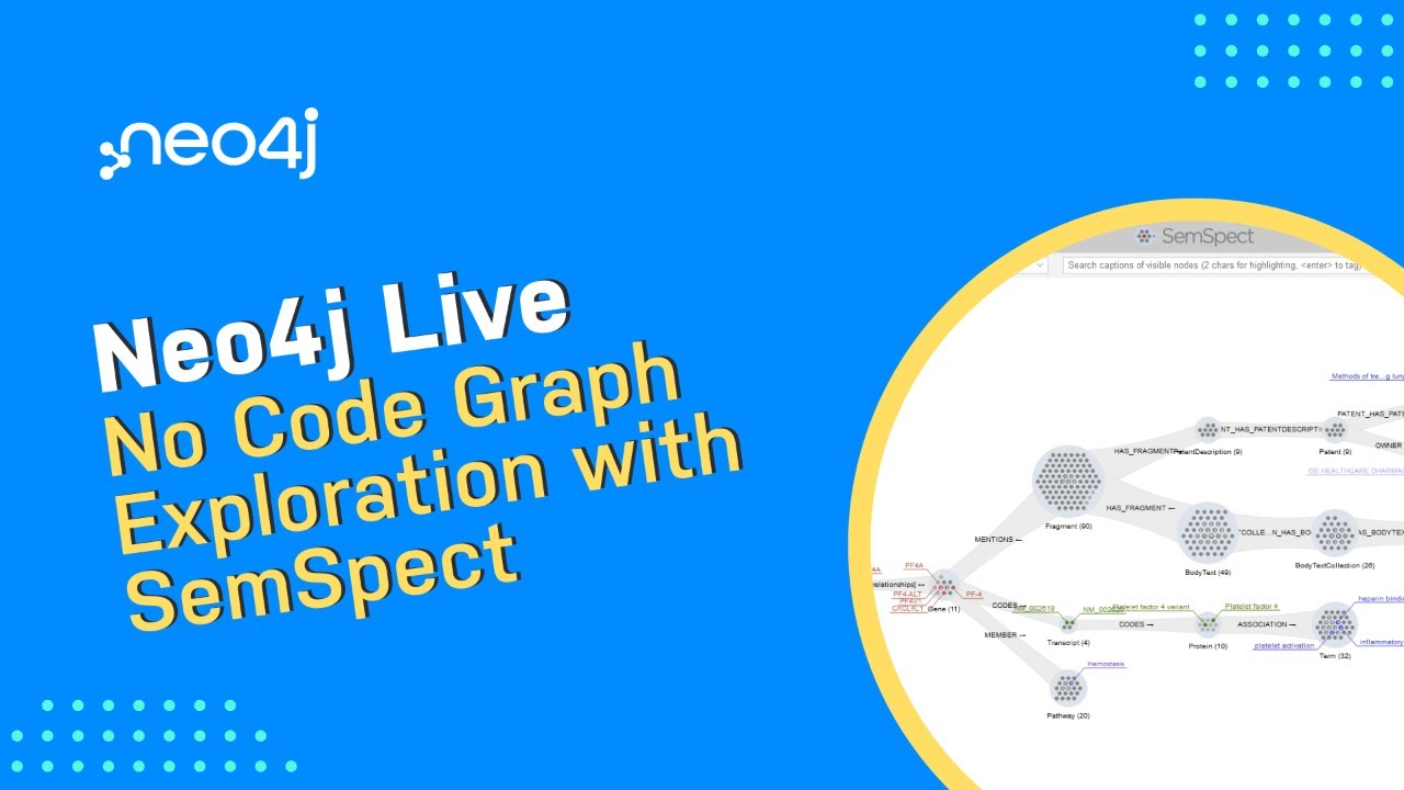 Video: Neo4j Live: No Code Graph Exploration with SemSpect - Graph Database & Analytics