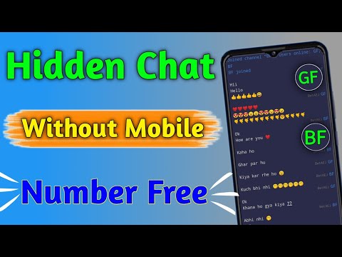 Hidden Chatting without Phone Number | how to chat without any app | hiden chat app for android 2024