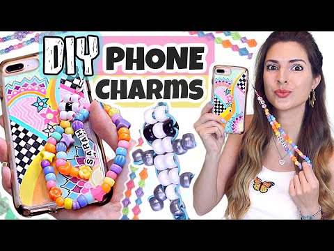 DIY CELL PHONE CHARMS - Beaded Straps, Lizards, & Flowers // TikTok & Pinterest Trend