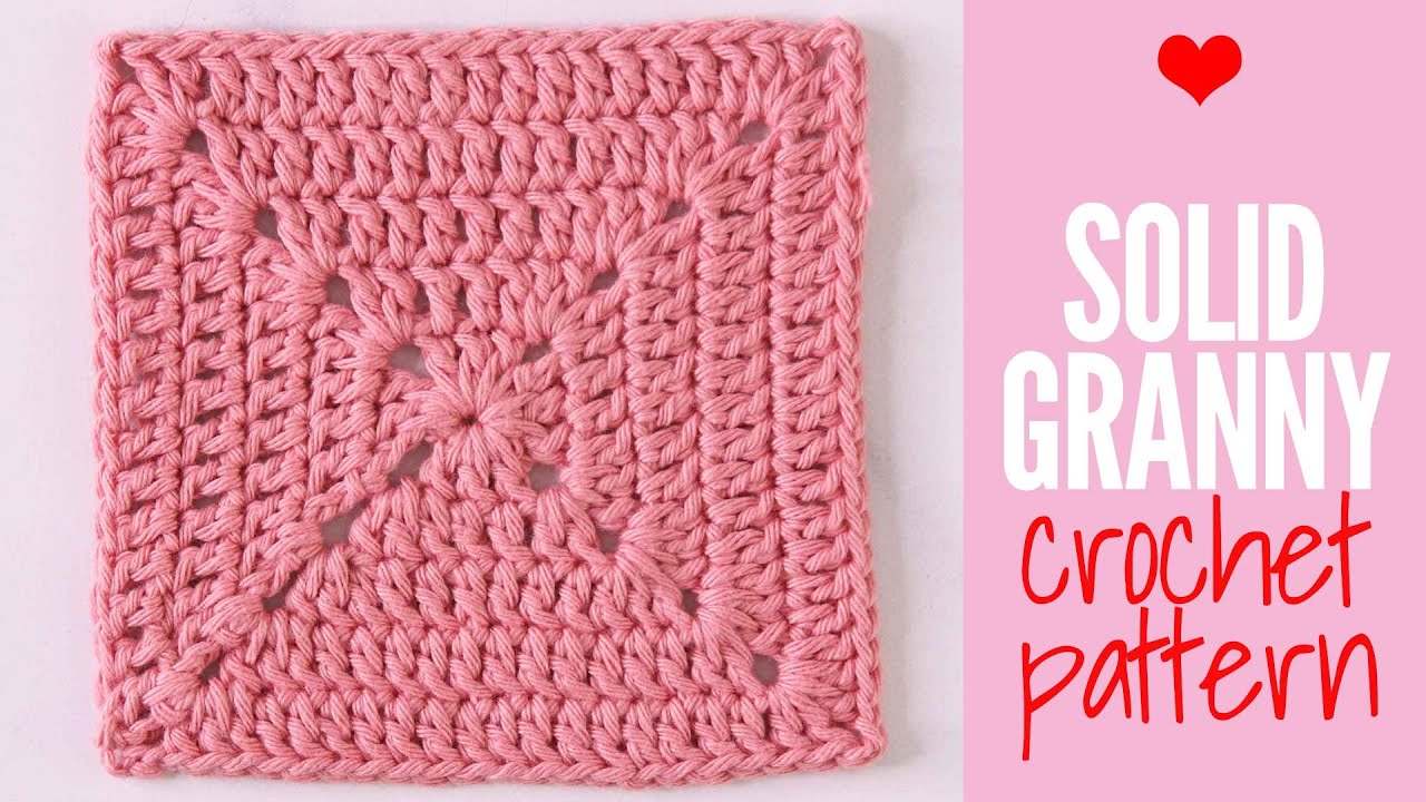Easy Solid Granny Square – Beginner-Friendly Crochet Pattern