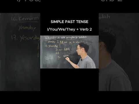 Simple Past Tense - S + Verb 2 - Grammar Bahasa Inggris Dasar