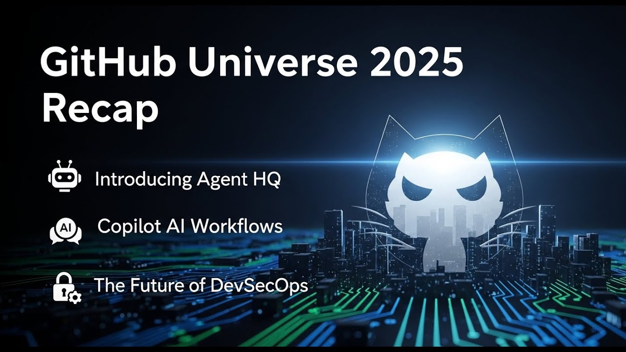 GitHub Universe 2025 Recap: Introducing Agent HQ, Copilot AI Workflows, and the Future of DevSecOps