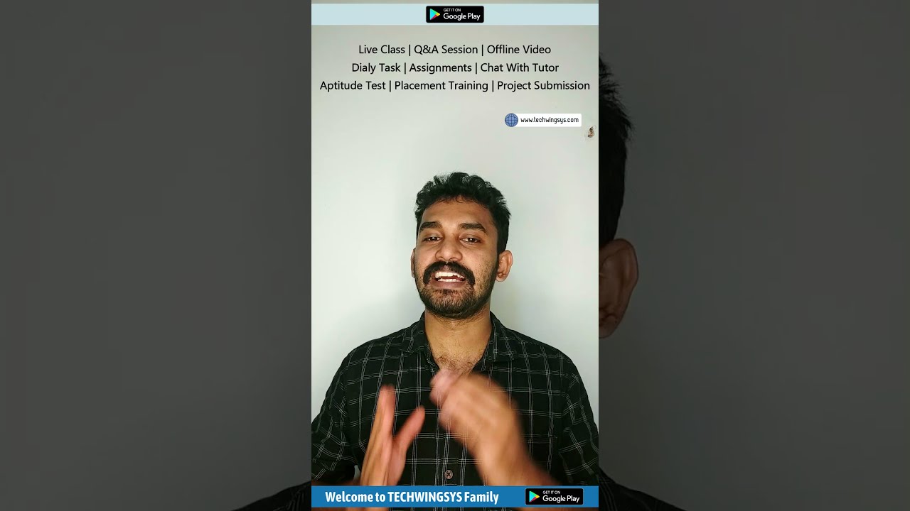 TECHWINGSYS Mobile APP | Software Training Online App | Download & Learn Coding