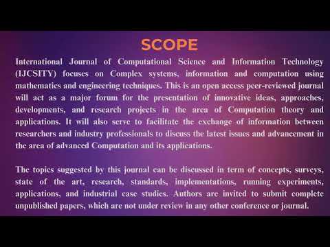 International Journal of Computational Science and Information Technology (IJCSITY)