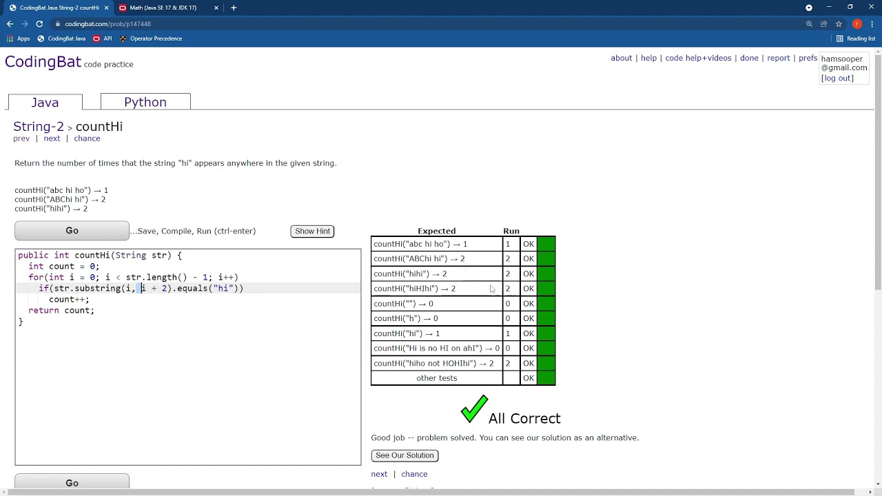 CodingBat Walkthrough: String-2