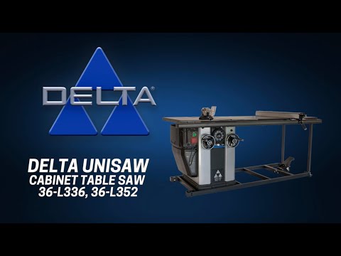 Delta Unisaw Cabinet Table Saw - 36-L336, 36-L352