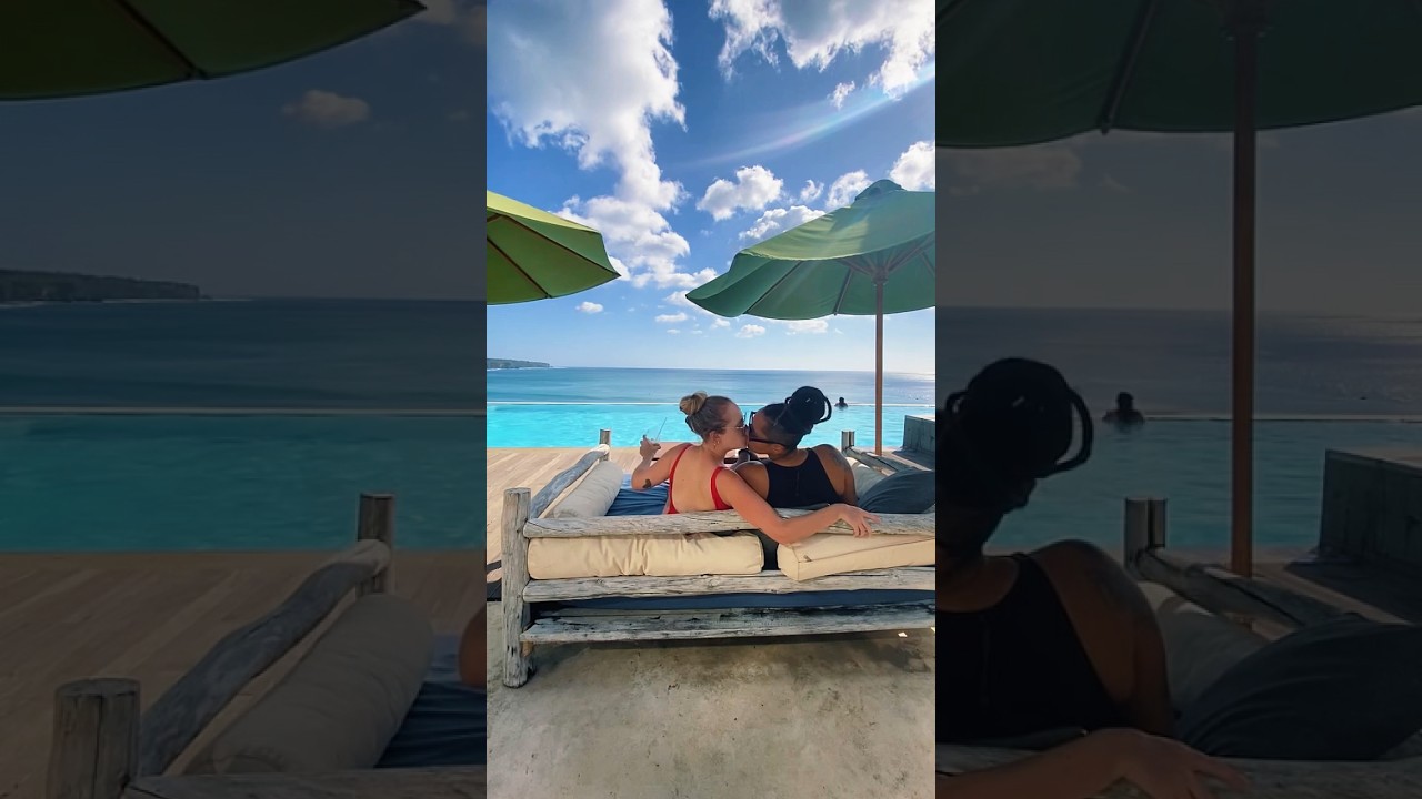 Lesbians kissing in Bali Indonesia #lesbian #lesbiancouple #bali #indonesia #balitravel #wlw