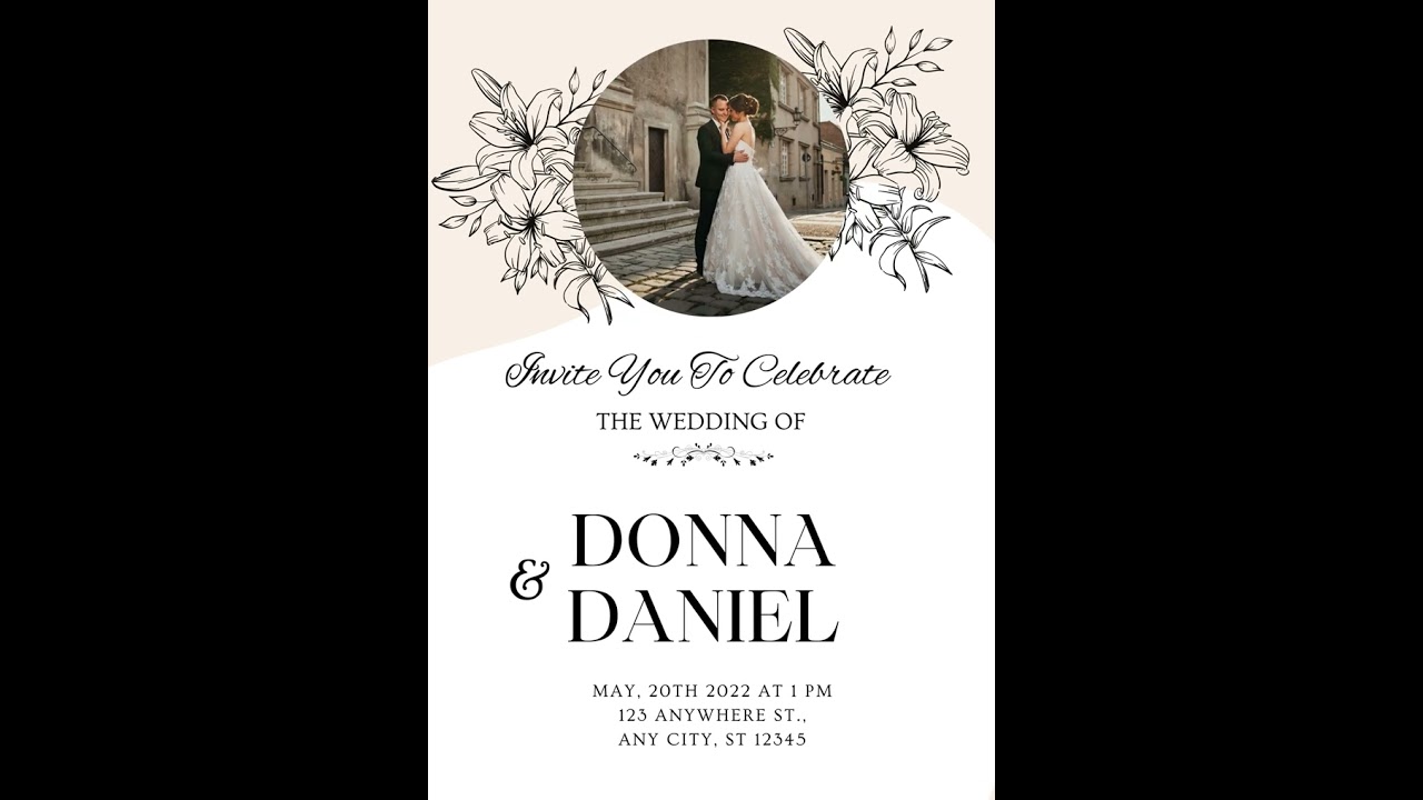 Digital Animated Invitation with RSVP | Pink Simple Wedding Invitation | evites.me