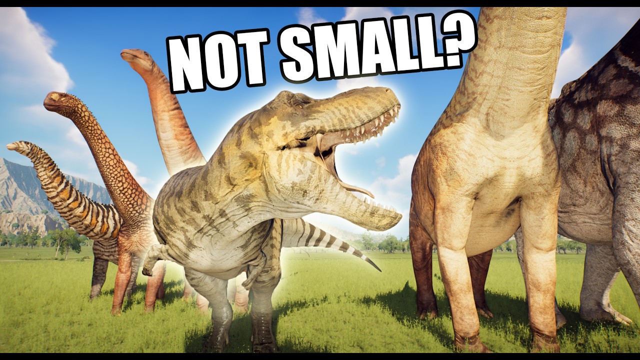 T-Rex vs Giant Sauropods — Is It Really Small?