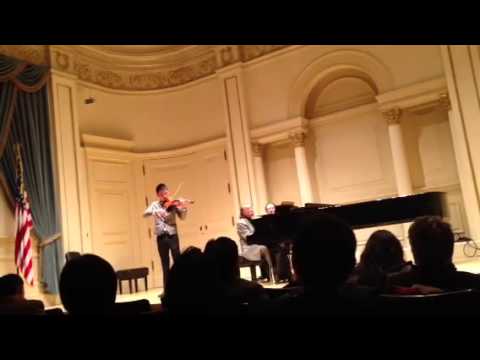 Brian Cheng played Vivaldi Summer at Carnegie