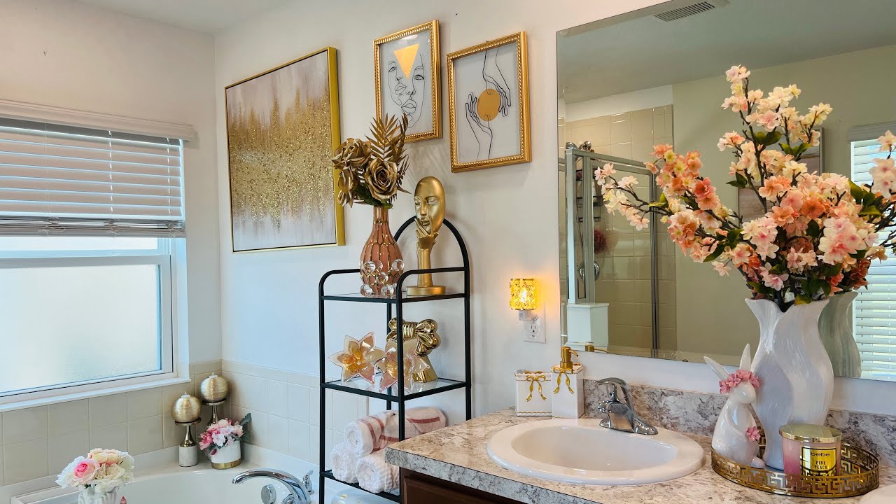 SPRING BATHROOM REFRESH | DECORATE WITH ME SPRING 2025 #spring #bathroomdecor