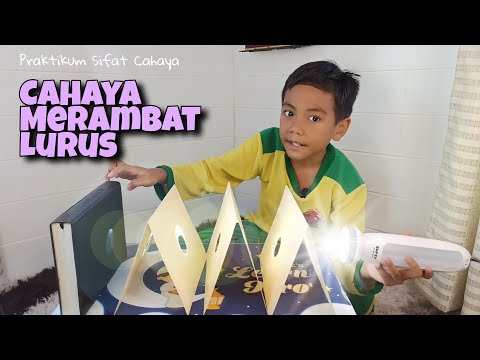 CAHAYA MERAMBAT LURUS | Praktikum Sifat Cahaya | Muhammad Saqif Elazka