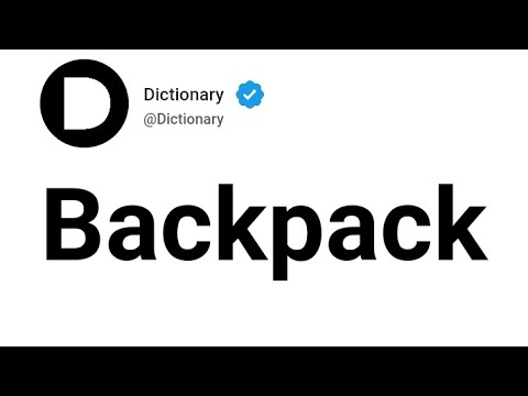 Backpack Meaning In English