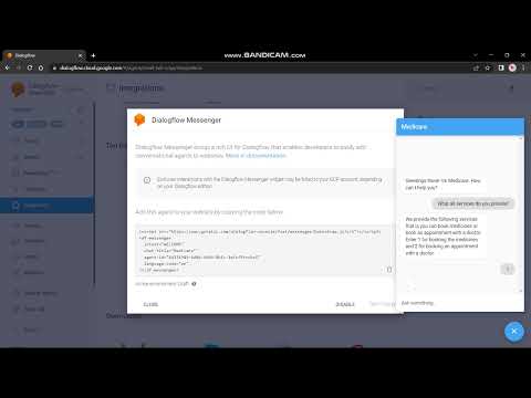 Building Chatbot using Google Dialogflow: Medical-based Chatbot