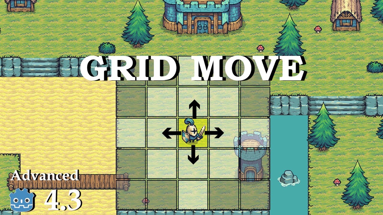 How to move on Grid - Learn Godot 4 2D - no talking