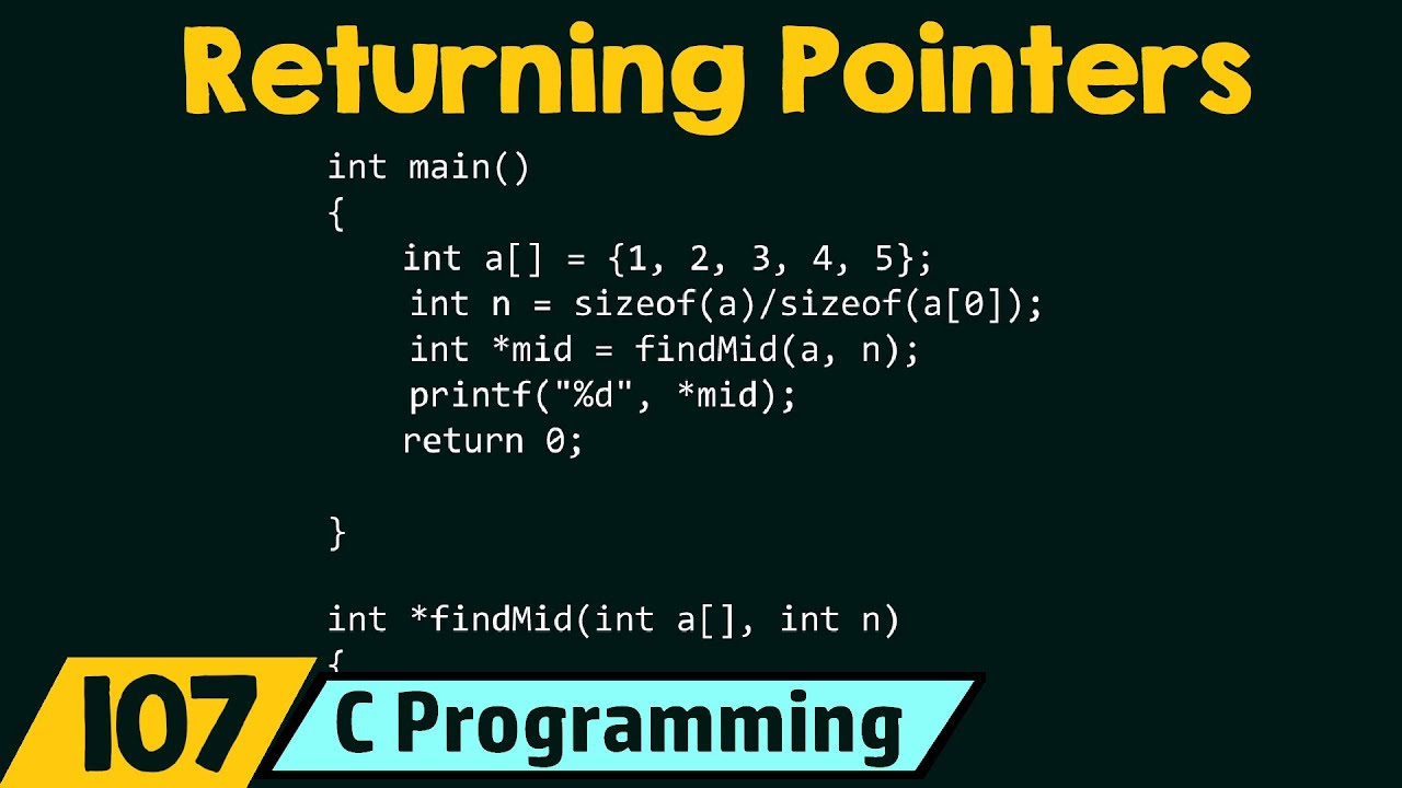Returning Pointers