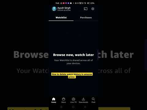 How to delete watch history in amazon prime? #amazon #howto #tips #tricks #android