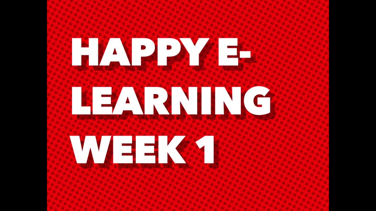 Week 1 e-Learning Library Edition!