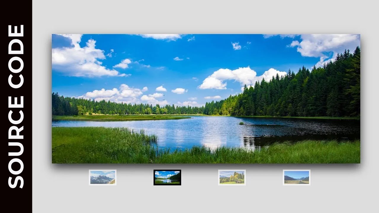 CSS Image Slider with Thumbnails | Pure HTML CSS Slider