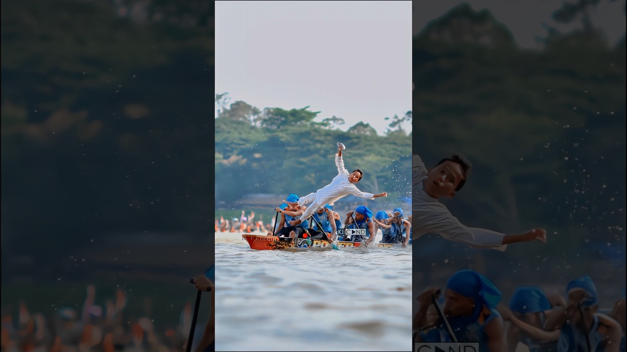 EPIC JUMP 😱 KID FLYING AURA FARMING PACU JALUR #pacujalur #boatkid #jump