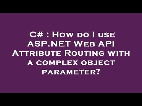 Routing in asp net core web api | Видео
