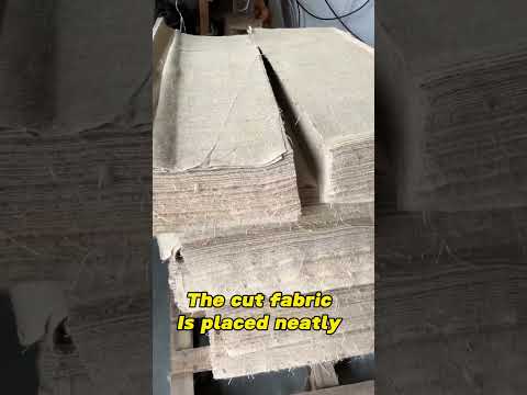 How are jute bags produced? #factory #manufacturing #business #machine #homedecor#wholesale