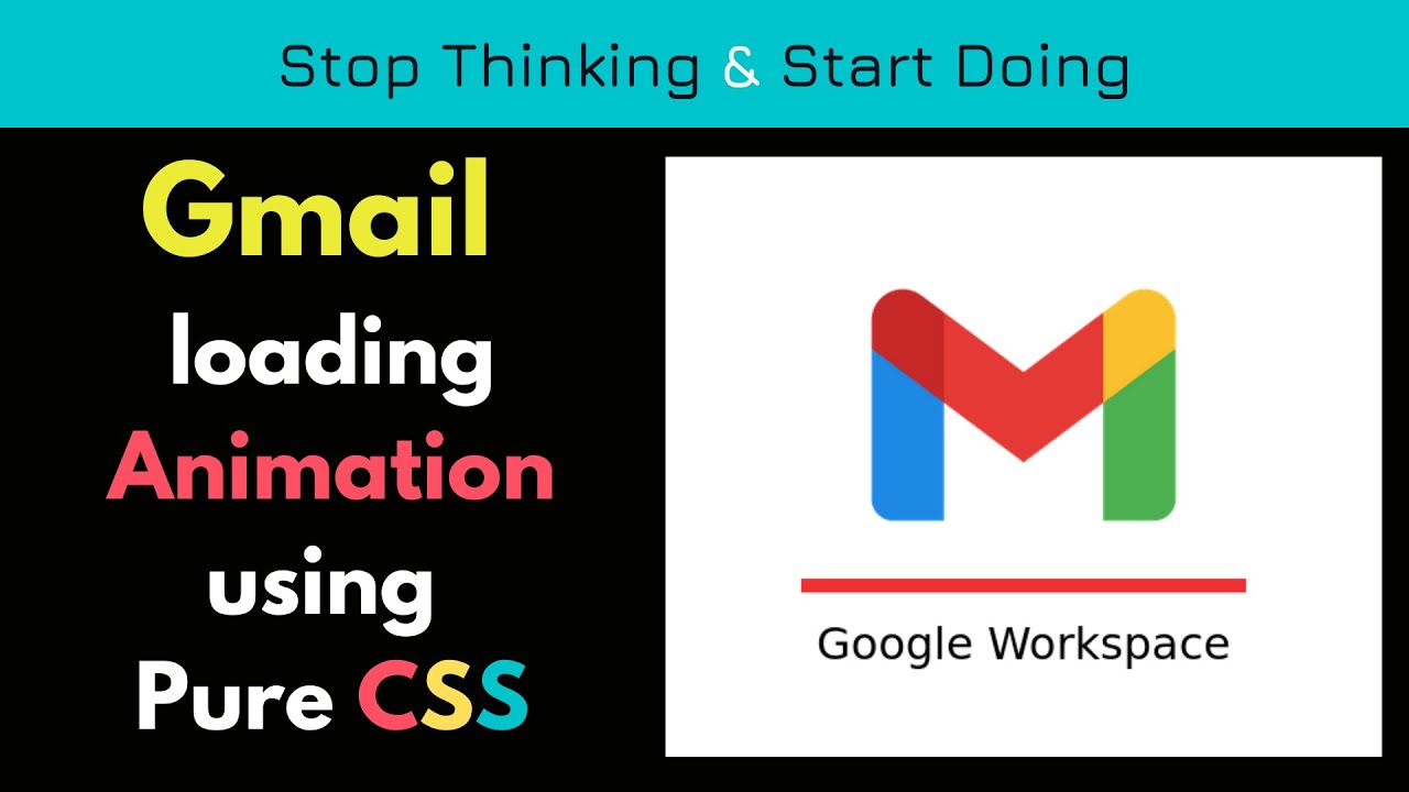 CSS animation. Gmail loading animation using pure CSS.