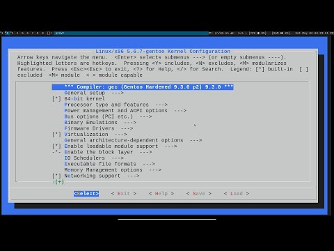 Configuring a Custom Linux Kernel (5.6.7-gentoo)