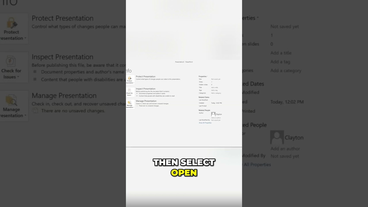 Recover Unsaved PowerPoint Presentations Instantly! PowerPoint Hack #powerpoint
